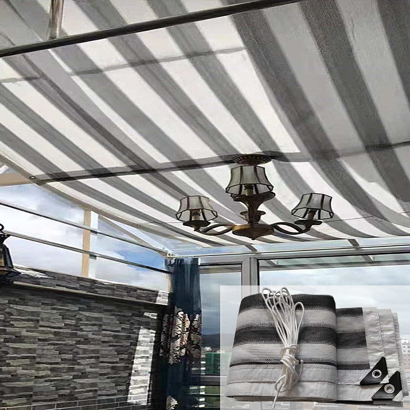 Floleo Outdoor Shade Nets Sunscreen Awning Canopy 90% Uv Block Mesh ...