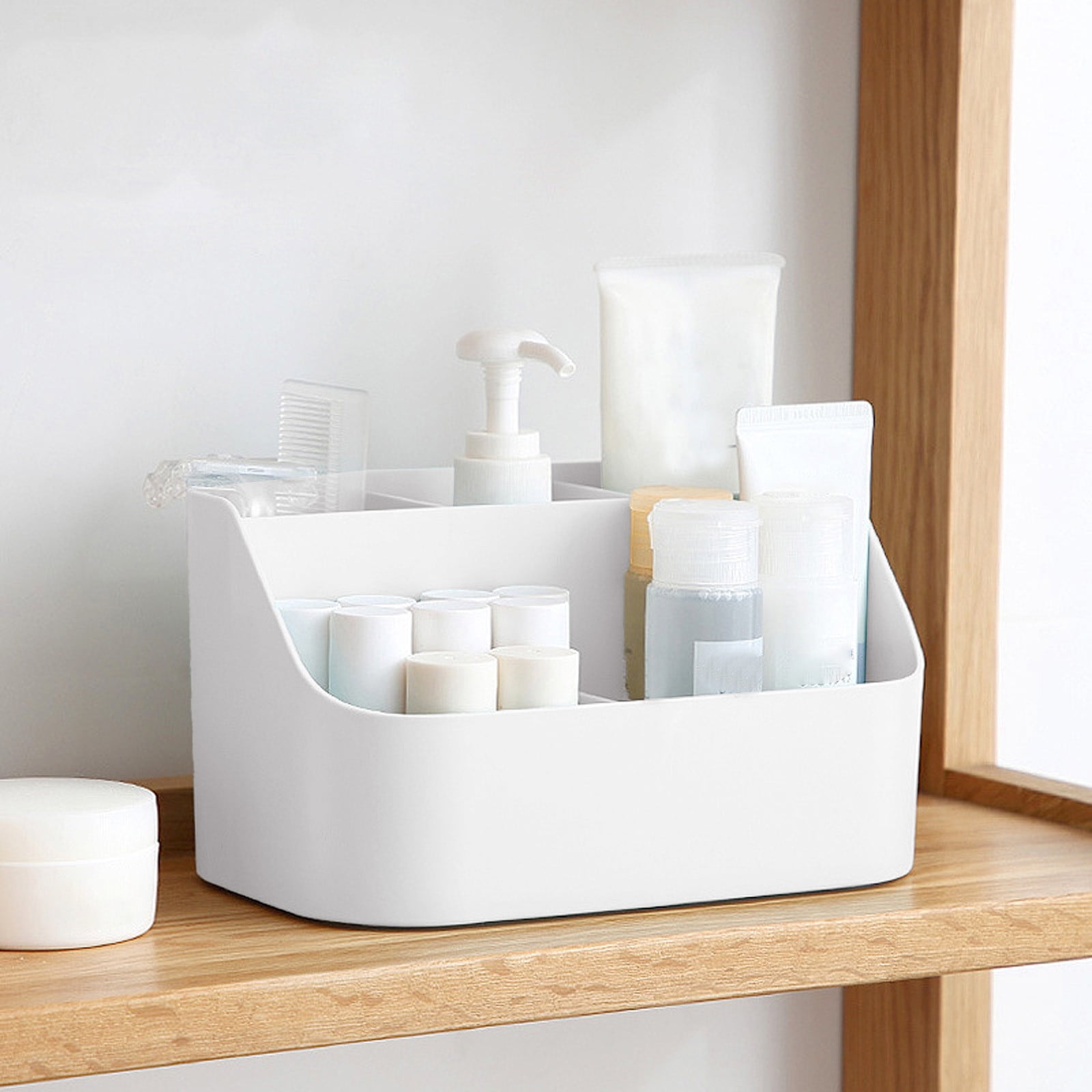 Floleo Plastic Storage Box, Multifunctional Organizer, Desktop ...