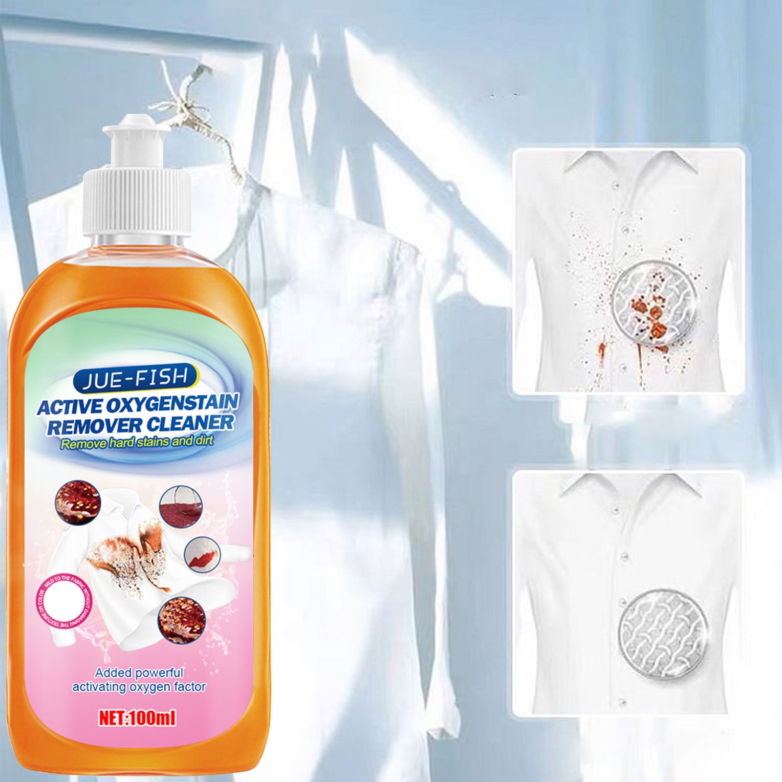 Floleo Powerful Oil Stain Remover for Clothes, Concentrated Laundry ...