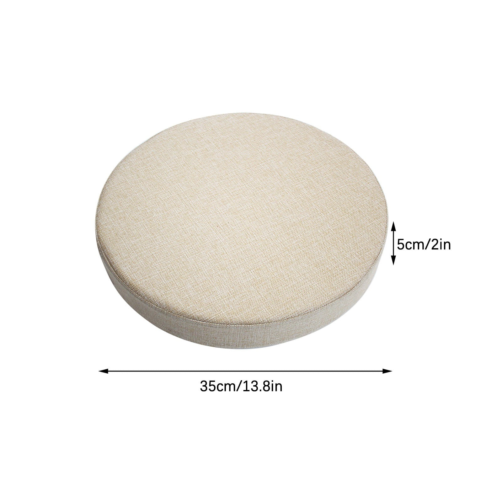 Floleo Round Memory Foam Chair Cushion Circle Bar Stool Pad Detachable ...