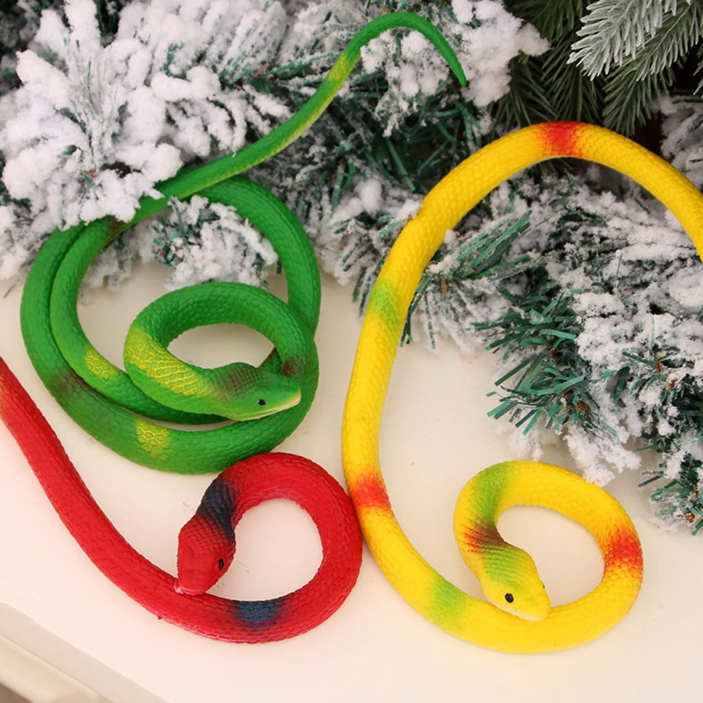 Floleo Rubber Snakes To Keep Birds Away - Realistic Fake Rubber Snake ...