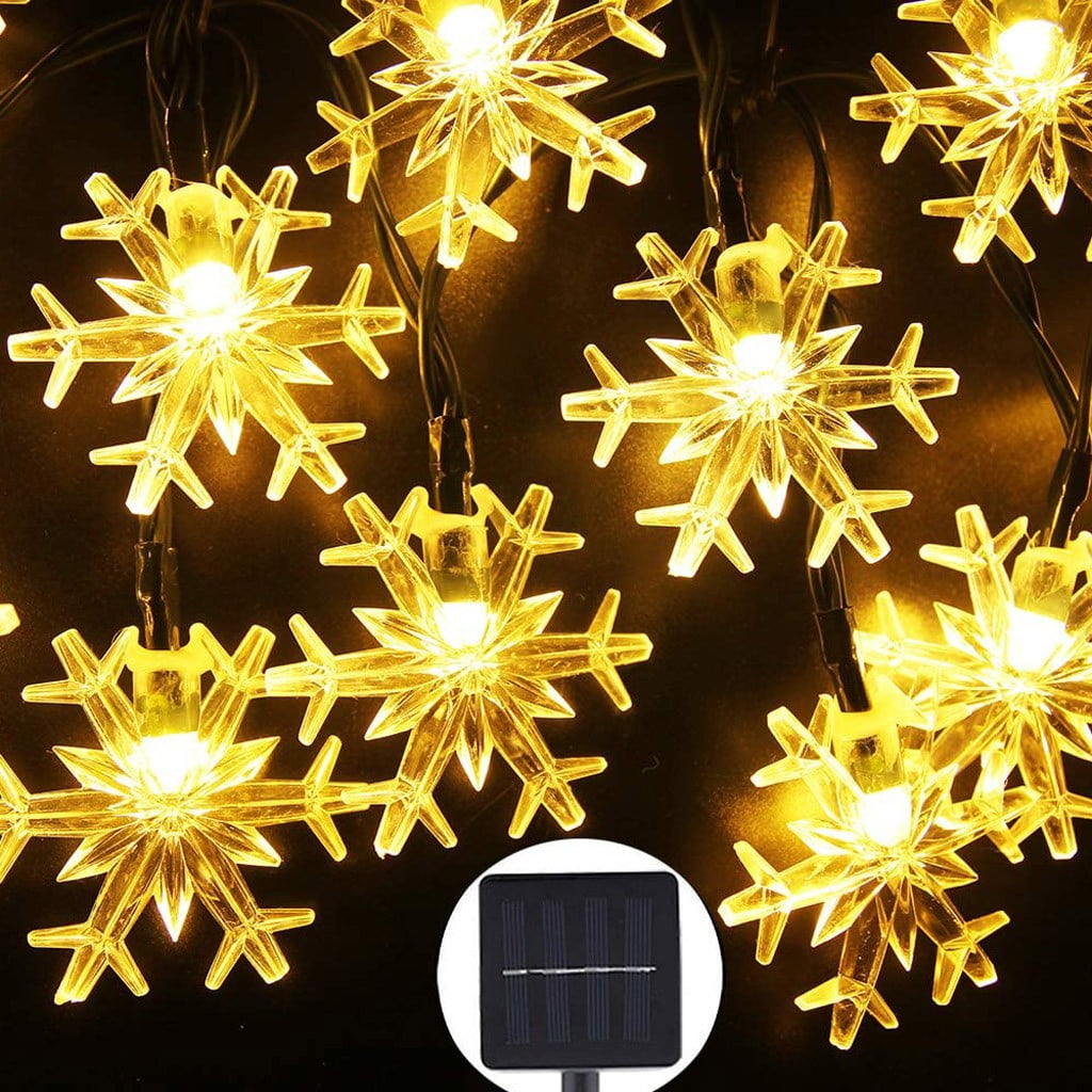 Floleo Solar Christmas Lights Outdoor Waterproof 20 LED Solar Powered ...
