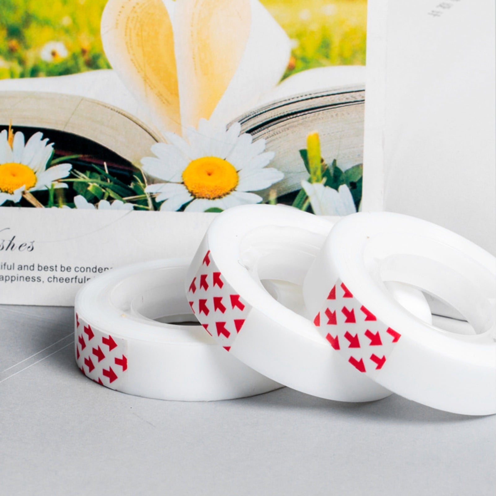 Floleo Transparent Tape 16 Roll Clear Tape Refills for Dispenser ...