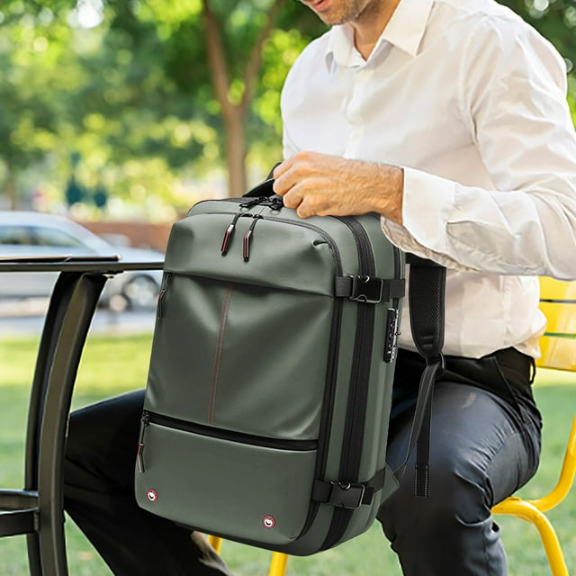 Floleo Travel Carry On Backpack With Vacuum Seal Expandable Flight ...