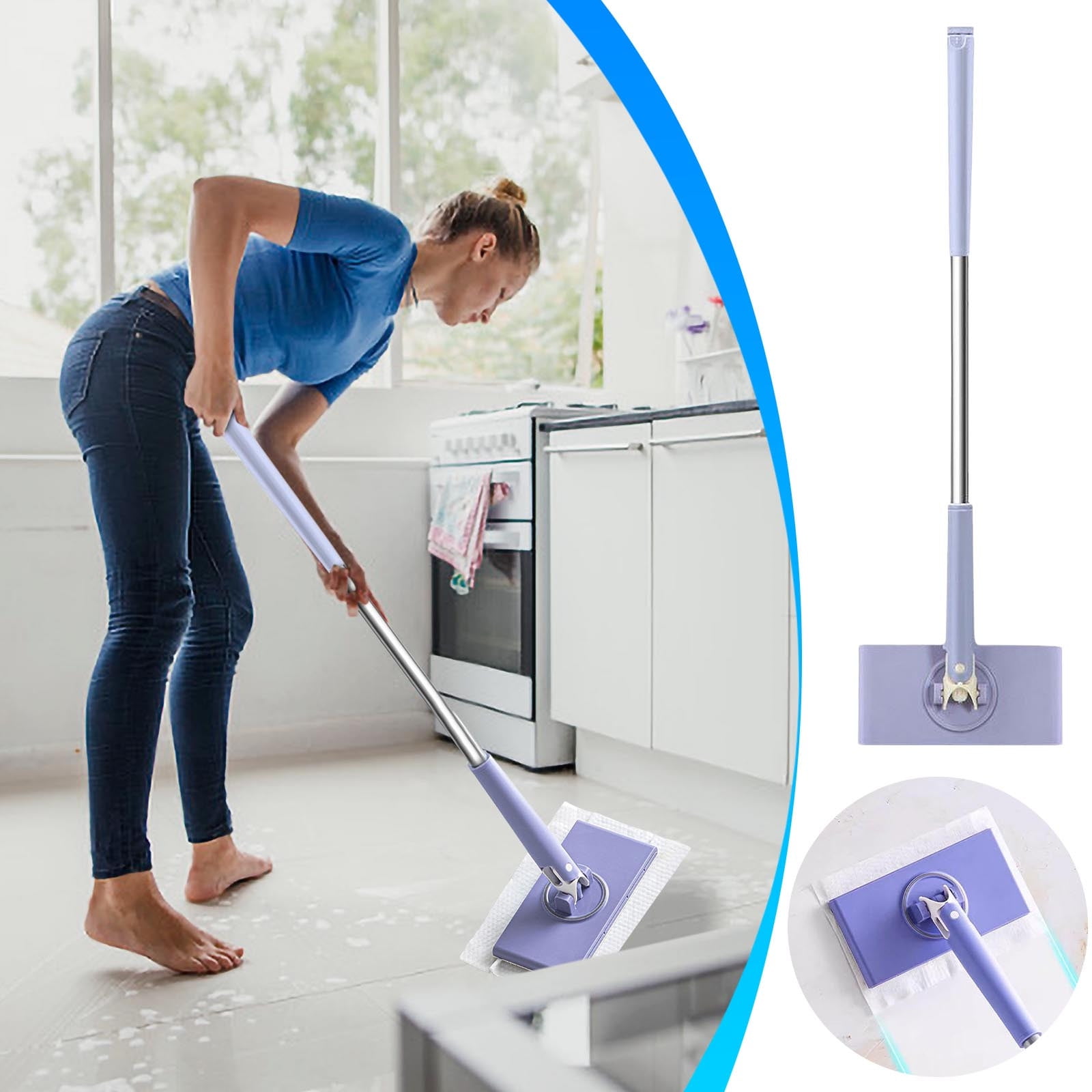 Floleo Upgrade Sweeper 2-In-1 Mops Starter Kit For Wet Dry Pads ,No ...