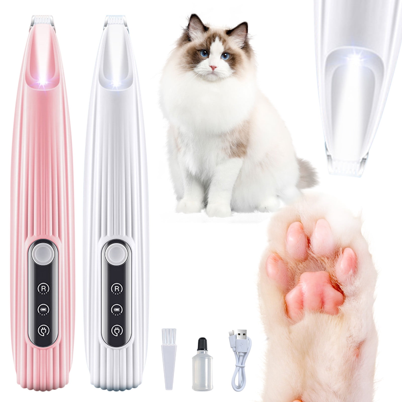 Floleo Upgraded Dog Paw Trimmer With Led Light ,Mini Blade ,Smart Led ...