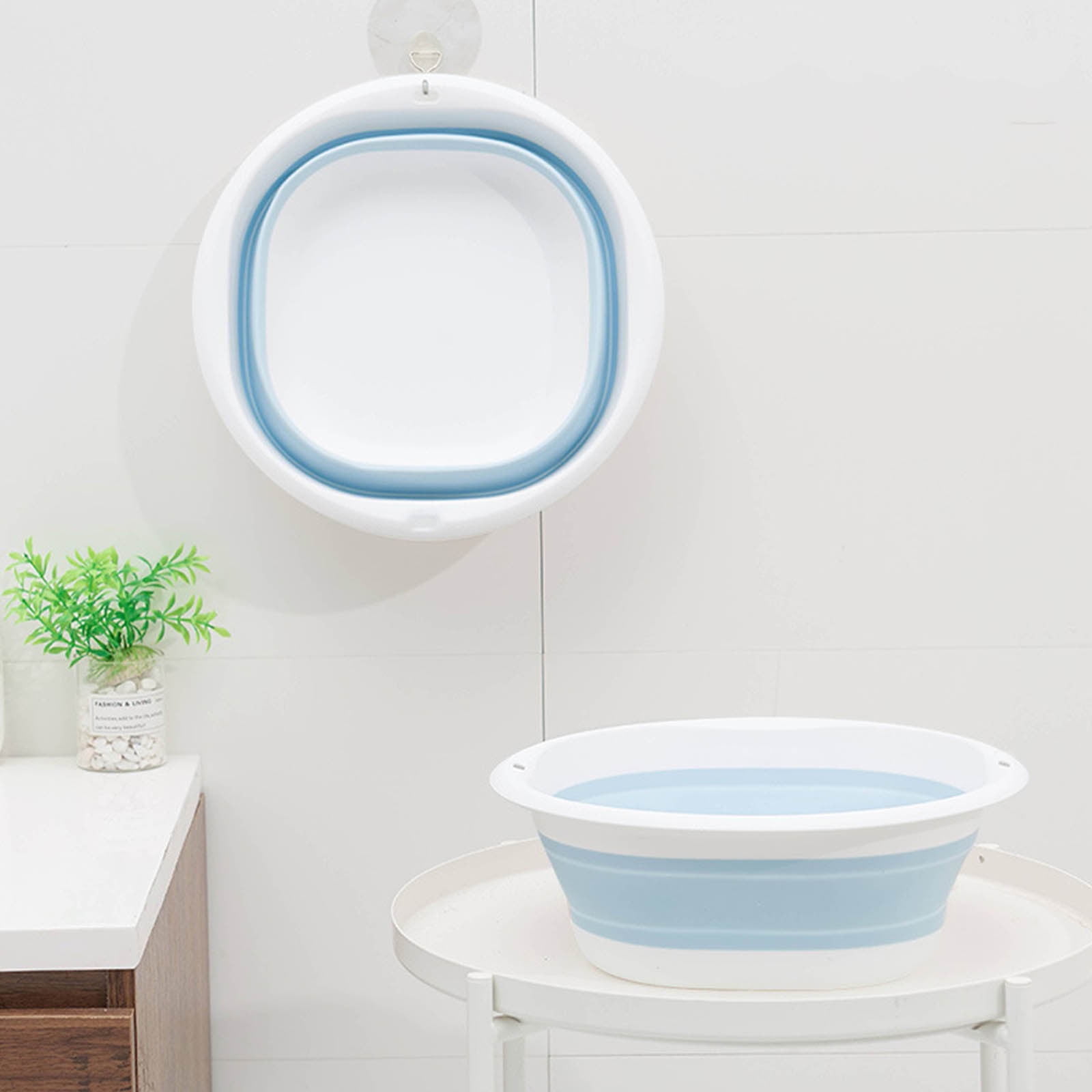 Floleo Wash Basin, Portable Sink, Folding Laundry Tub, Washing Basin ...