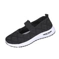 Floleo Women's Single Elastic Strap Hollow Knit Slip On Wedge Sneakers ...