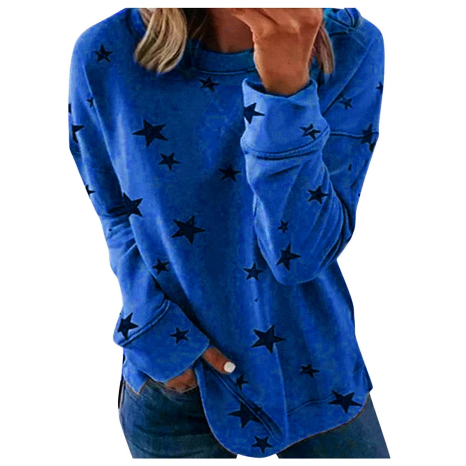 Floleo Women's Tops Sweatshirt For Women Plus Size Clearance Long ...