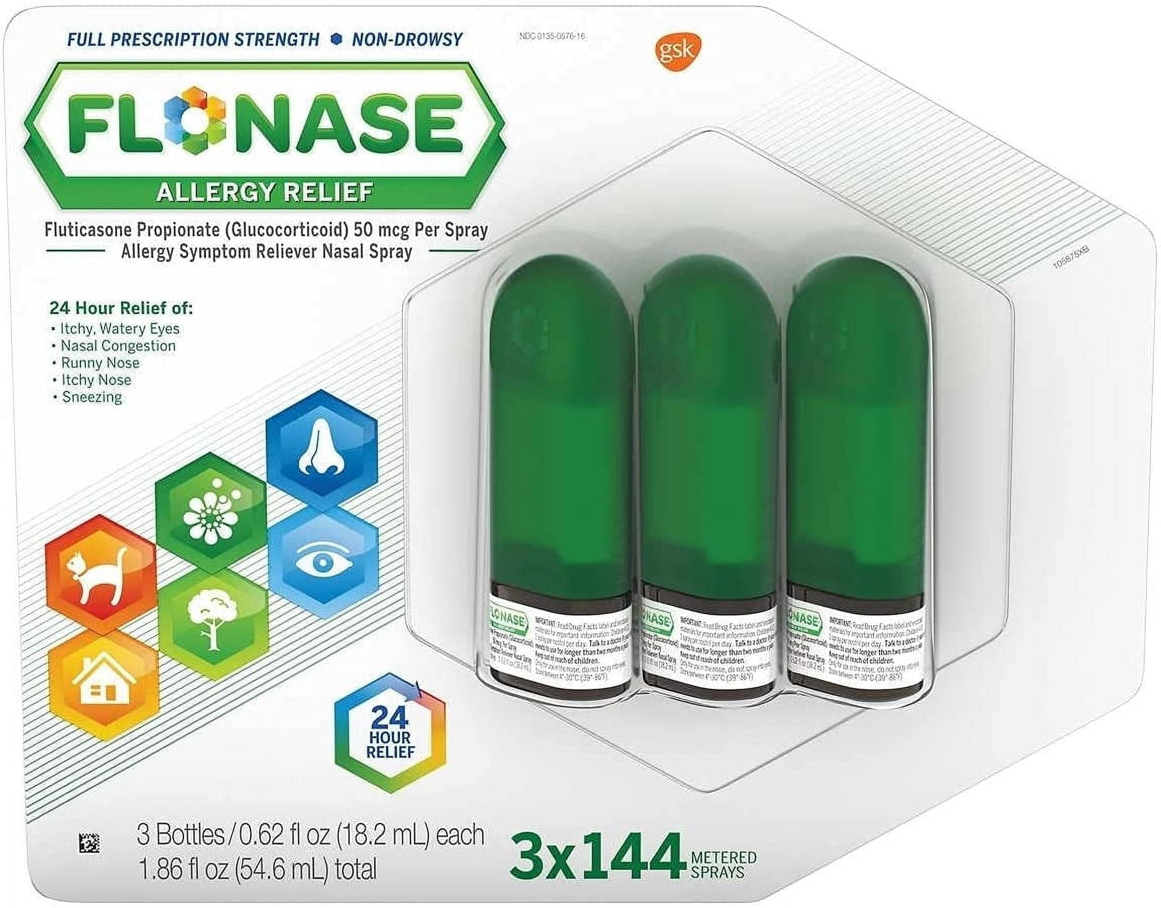 Flonase Allergy Relief Nasal Spray, 432 Sprays - Walmart.com