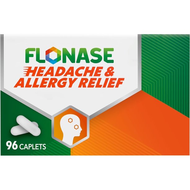 Flonase Headache and Allergy Relief Caplets with Acetaminophen 325 mg ...