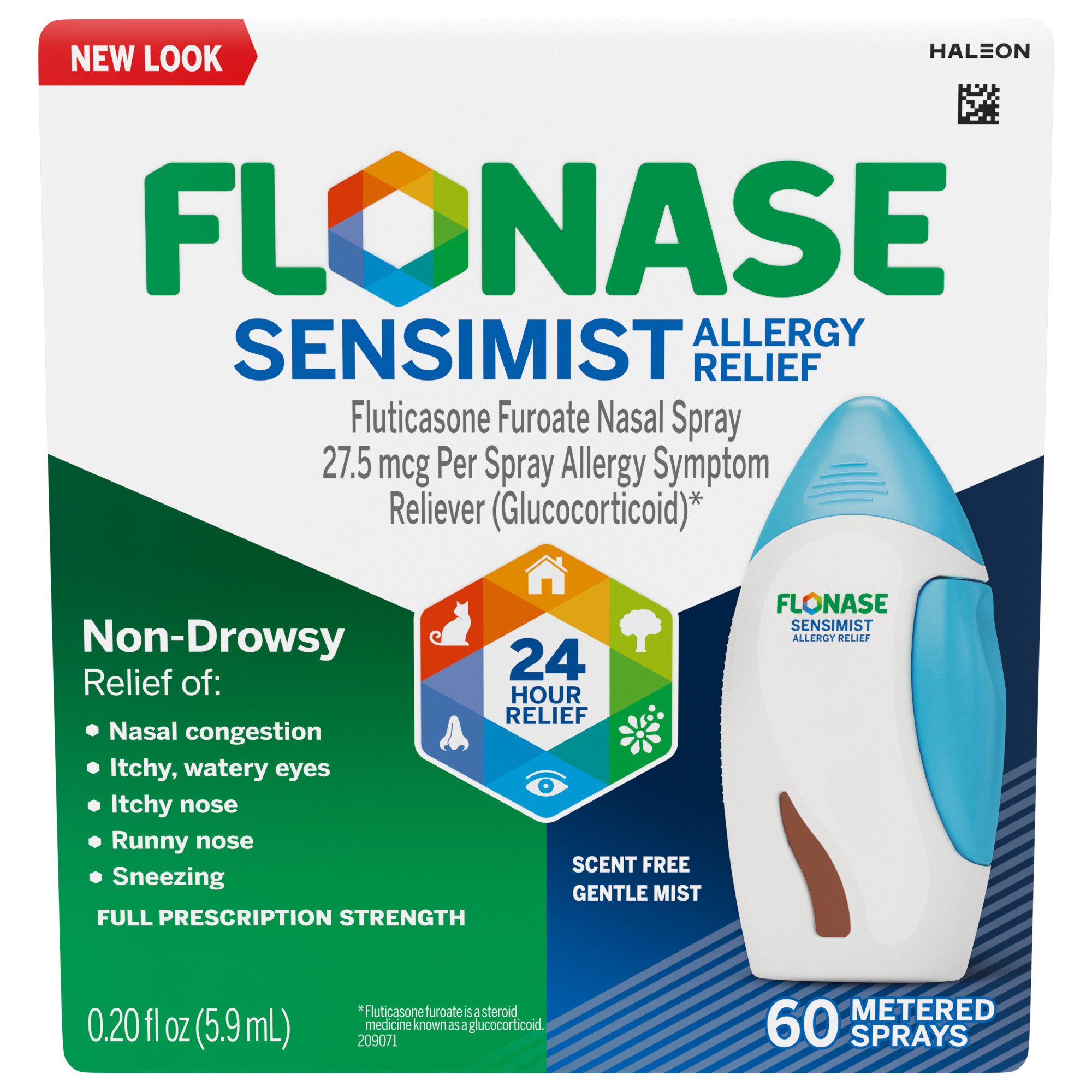 Flonase Sensimist Non Drowsy Decongestant Allergy Relief Medicine Nasal