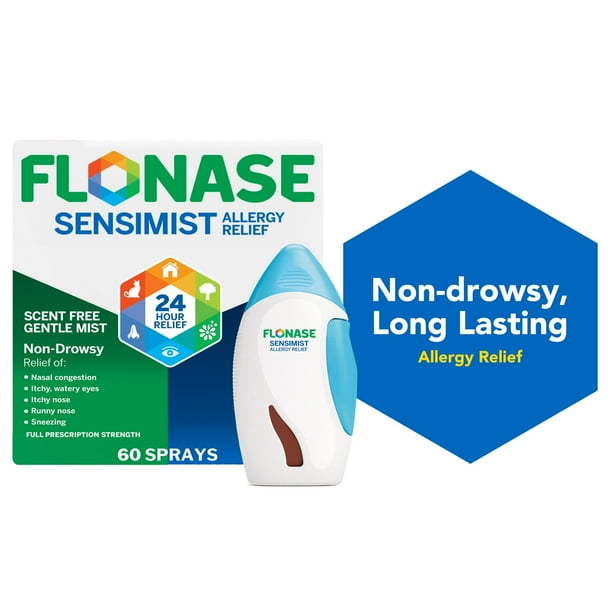Flonase Sensimist Allergy Relief Nasal Spray - Non-Drowsy 24HR Long ...