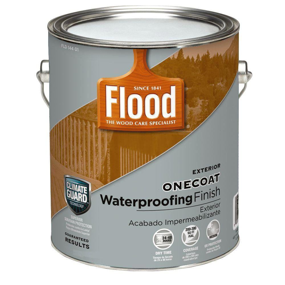 Flood 1 Gal. One Coat Protection Translucent Stain - Cedar Finish ...