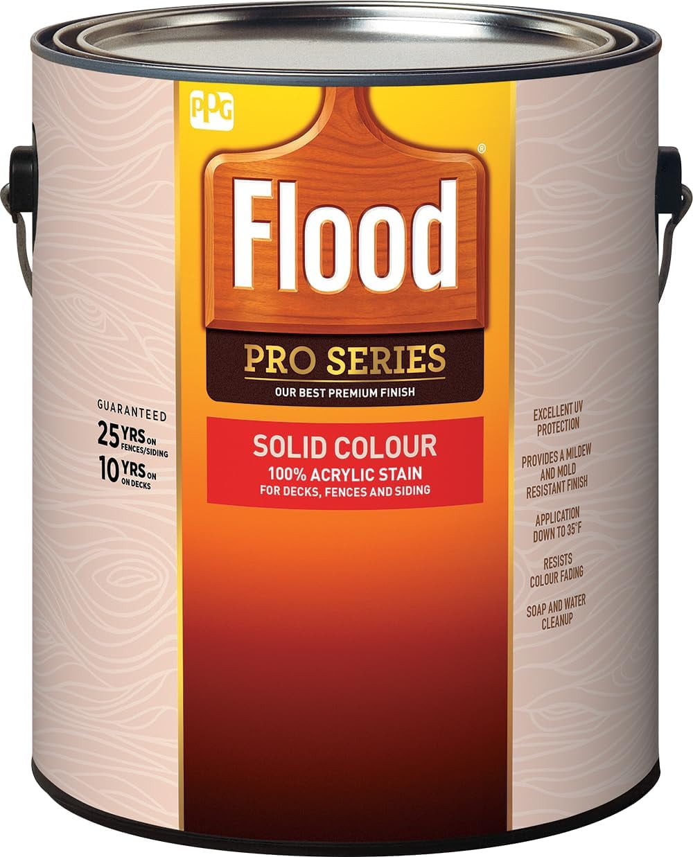Flood 5 gal. Honey Gold Transparent CWF-UV Exterior Wood Stain ...