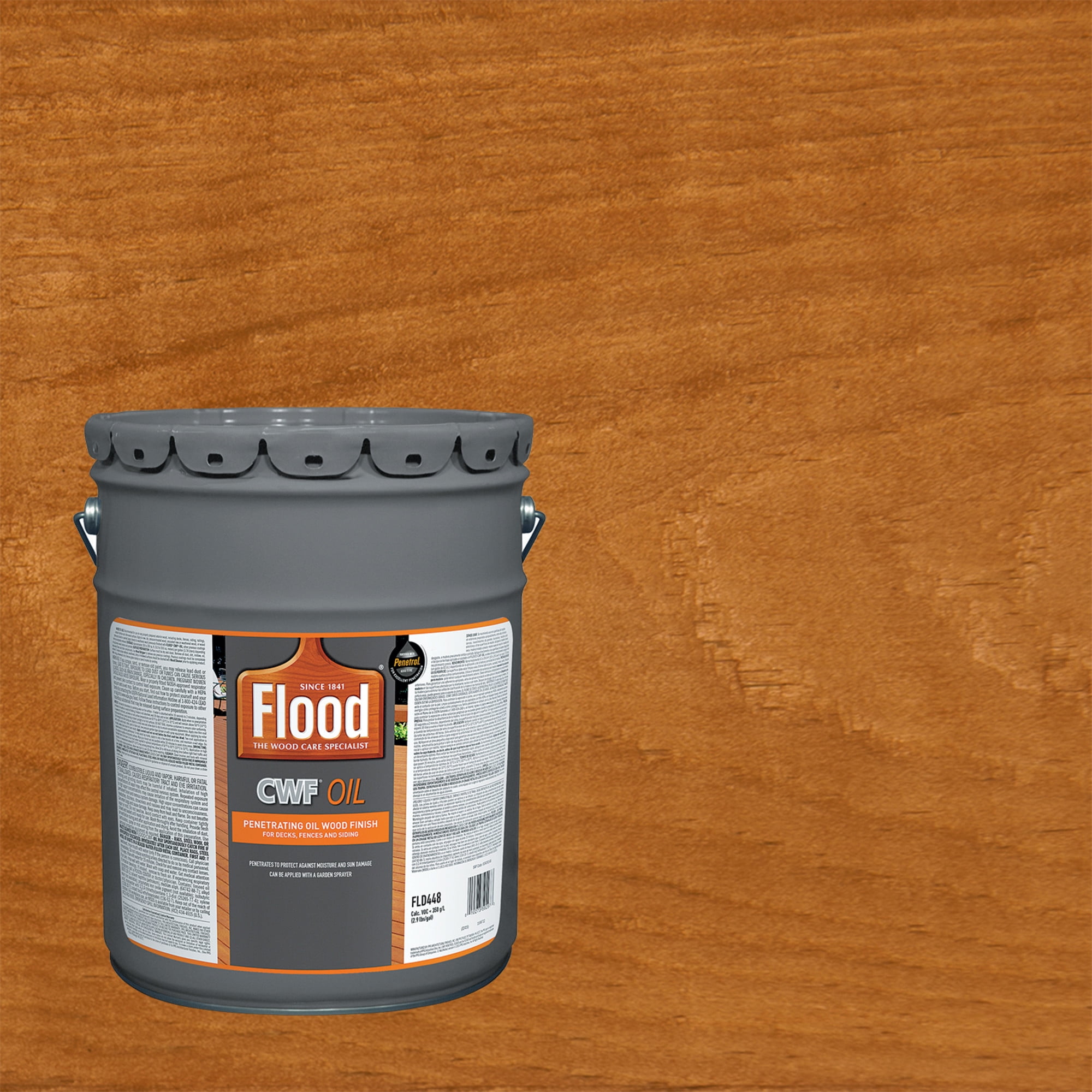 Flood 5 Gallons Cedar CWF Oil Penetrating Exterior Wood Stain - Walmart.com