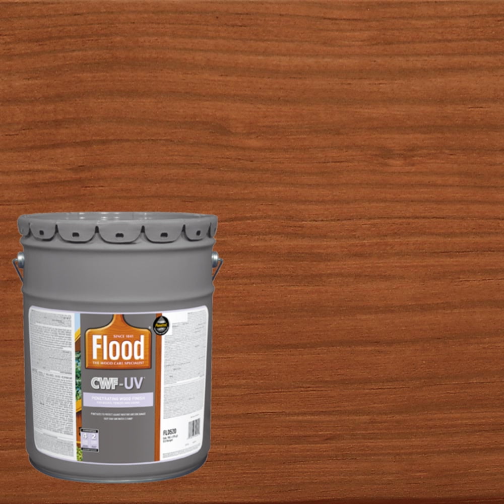 Flood CWF-UV® Penetrating Wood Finish, 5 Gallon, Redwood Stain ...