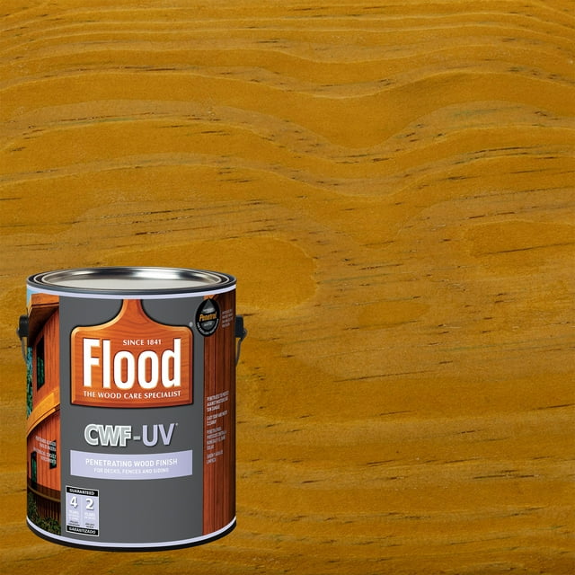 Flood CWF-UV® Exterior Wood Finish - Honey Gold, Waterproof Stain ...