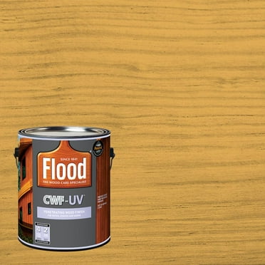 Flood CWF-UV® Wood Stain, Transparent Cedar Finish Deck Sealer, 1 ...