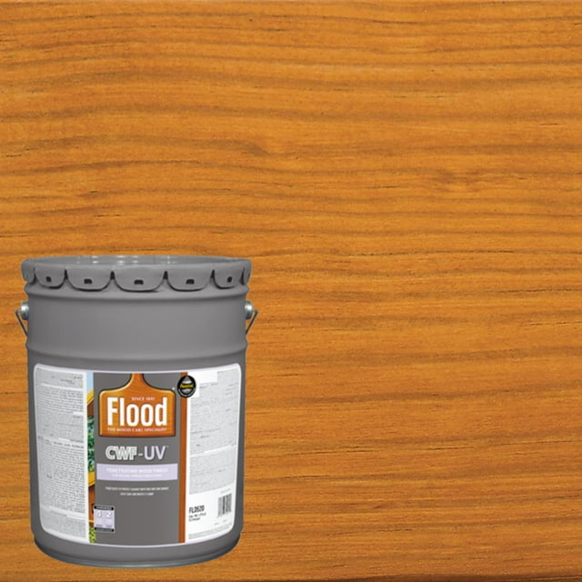 Flood CWF-UV Exterior Wood Stain, Waterproof, Transparent Natural, 5 ...