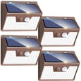 Flood Lights Outdoor, Solar Wall Light 140 LED Cool White Motion Sensor ...
