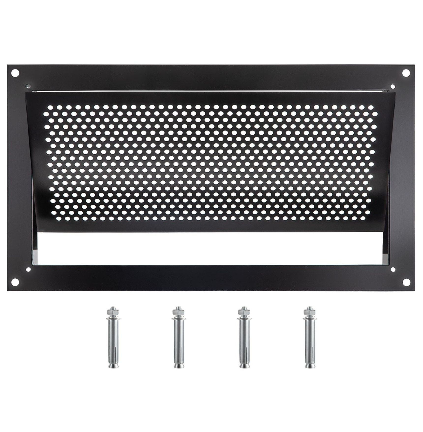 Flood Vent 8x16 Inch Foundation Vent - Black Wall Mounted Crawl Space ...