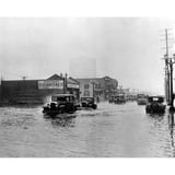 Flooded Streets In Los Angeles. Motorists Splashed Through Foot-Deep ...