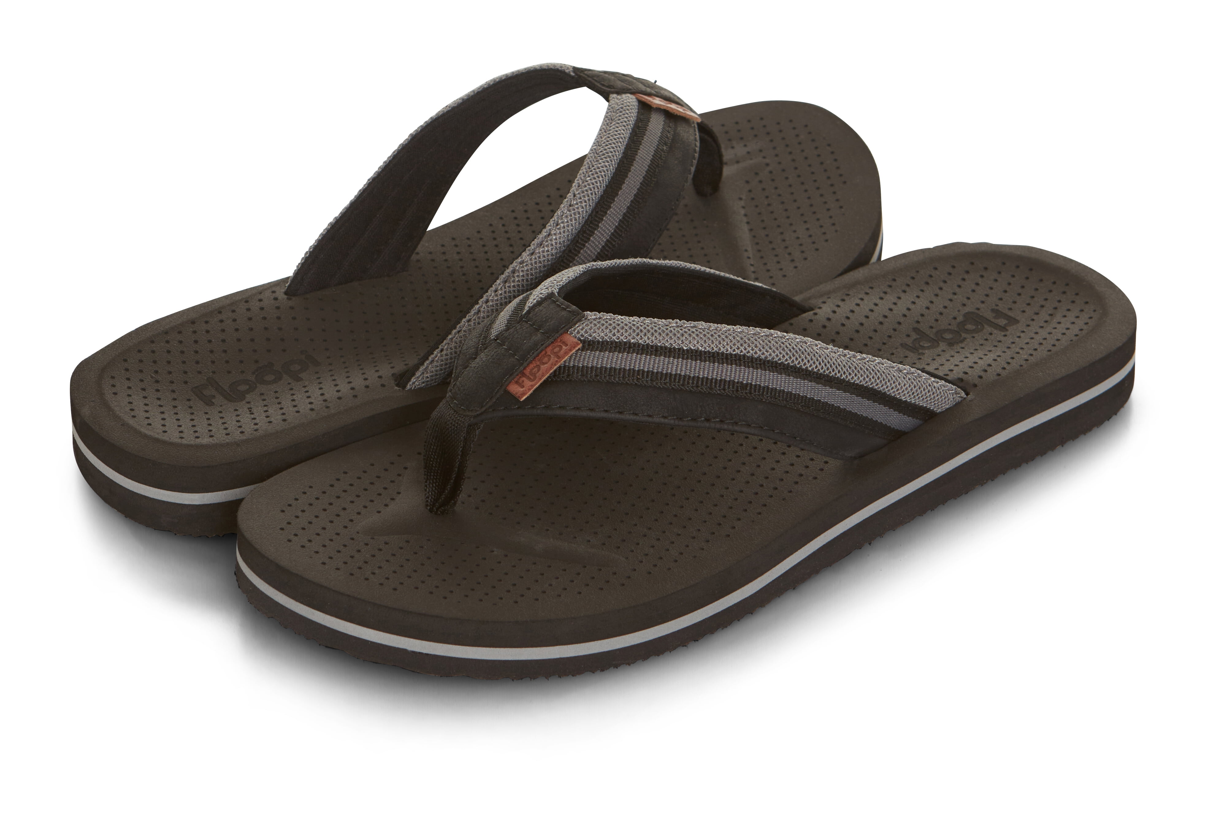 Floopi Flip Flops for Men Premium Canvas Men Beach Sandals With Dotted ...