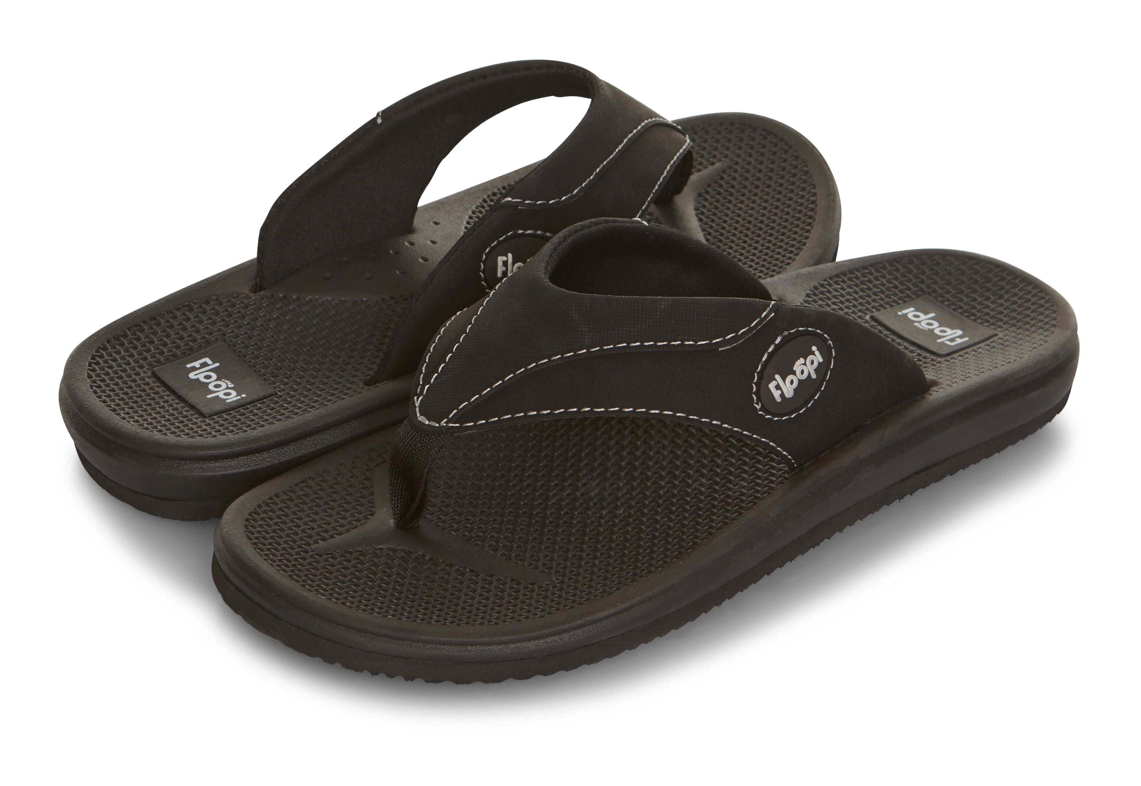 Floopi Flip Flops for Men Texture Soft EVA Footbed Men Beach Sandals ...