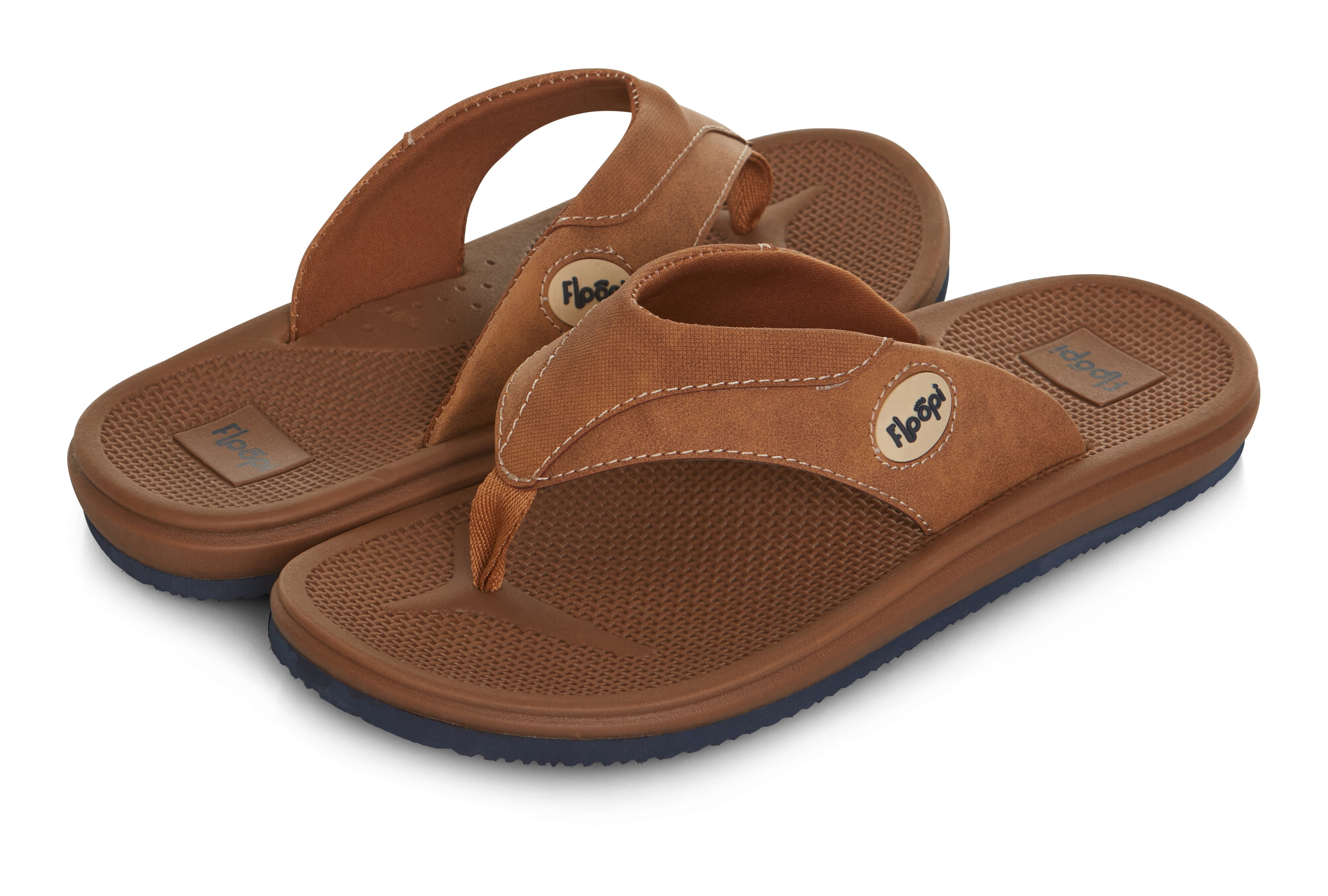 Floopi Flip Flops for Men Texture Soft EVA Footbed Men Beach Sandals ...