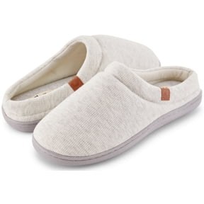 Floopi House Slippers for Women, Soft Ribbed Knit Closed Back Women ...