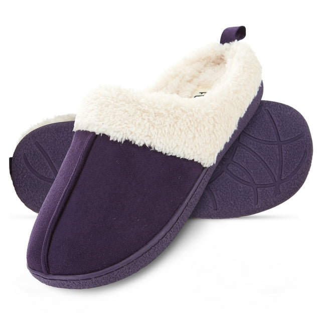 Floopi House Slippers for Women, Lined Clog Womens Slippers Cozy Memory ...