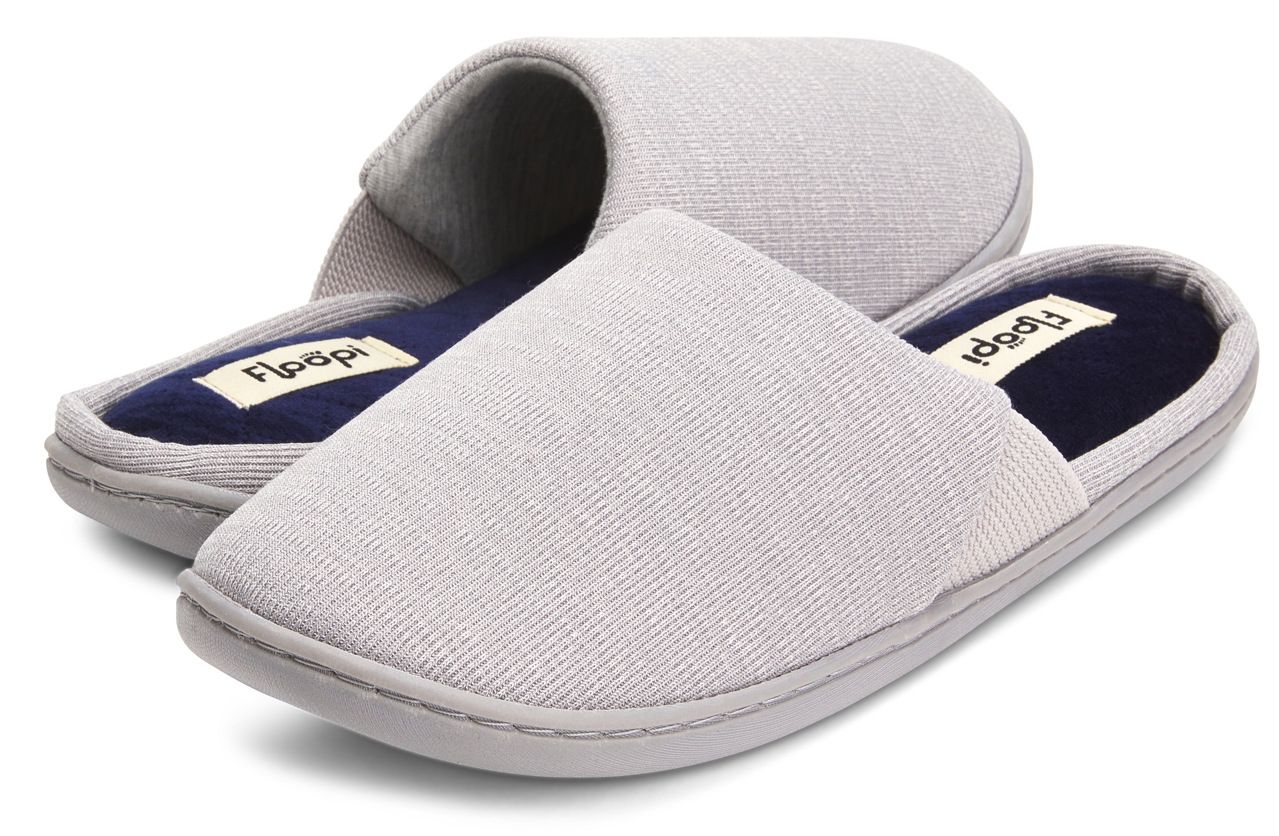 Floopi Women's Knit Upper Closed toe Slide W/Quilted Velour Insole ...