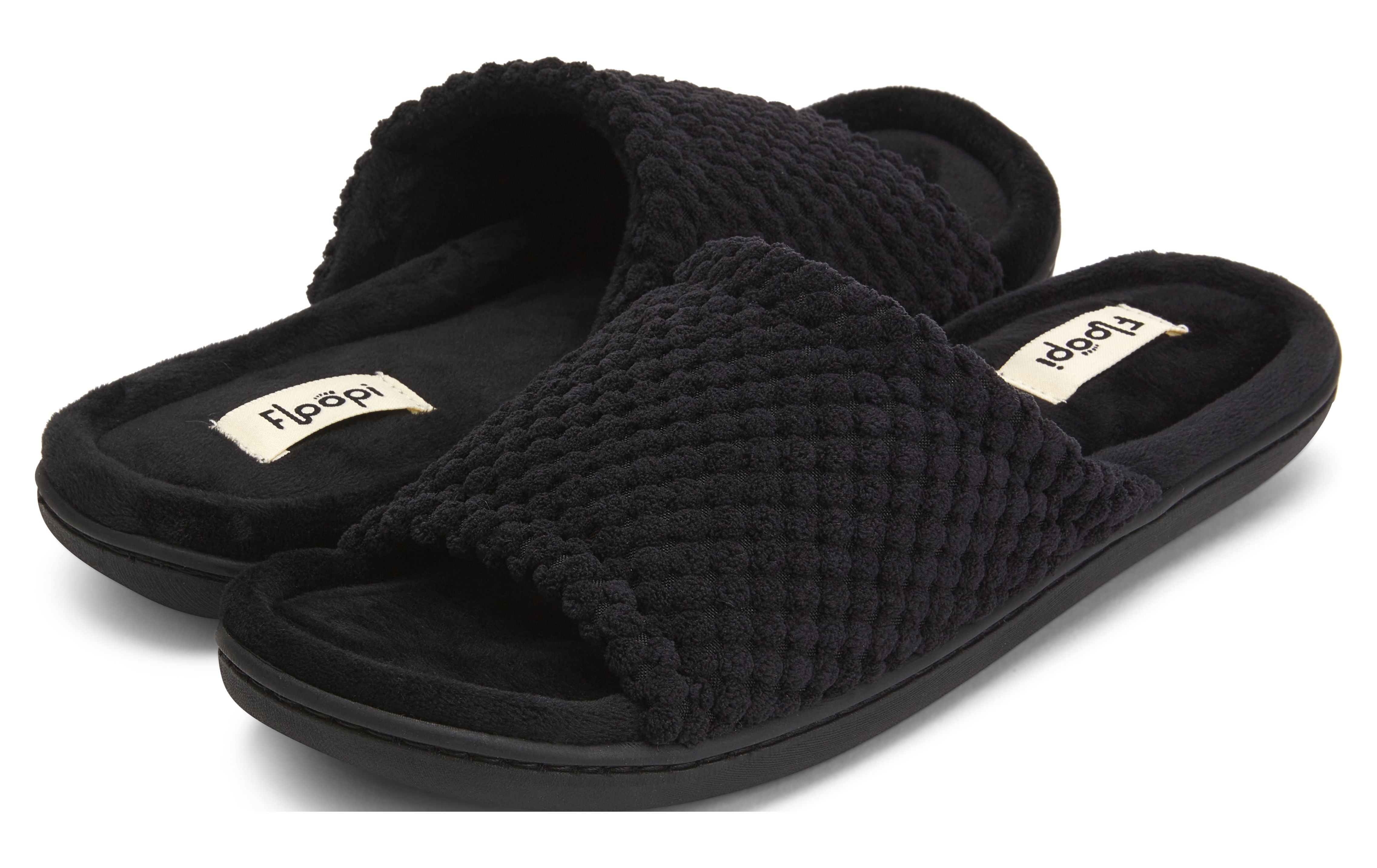 Floopi Women's Popcorn Slide Slipper W/Velour Insole Open Toe Slipper W ...
