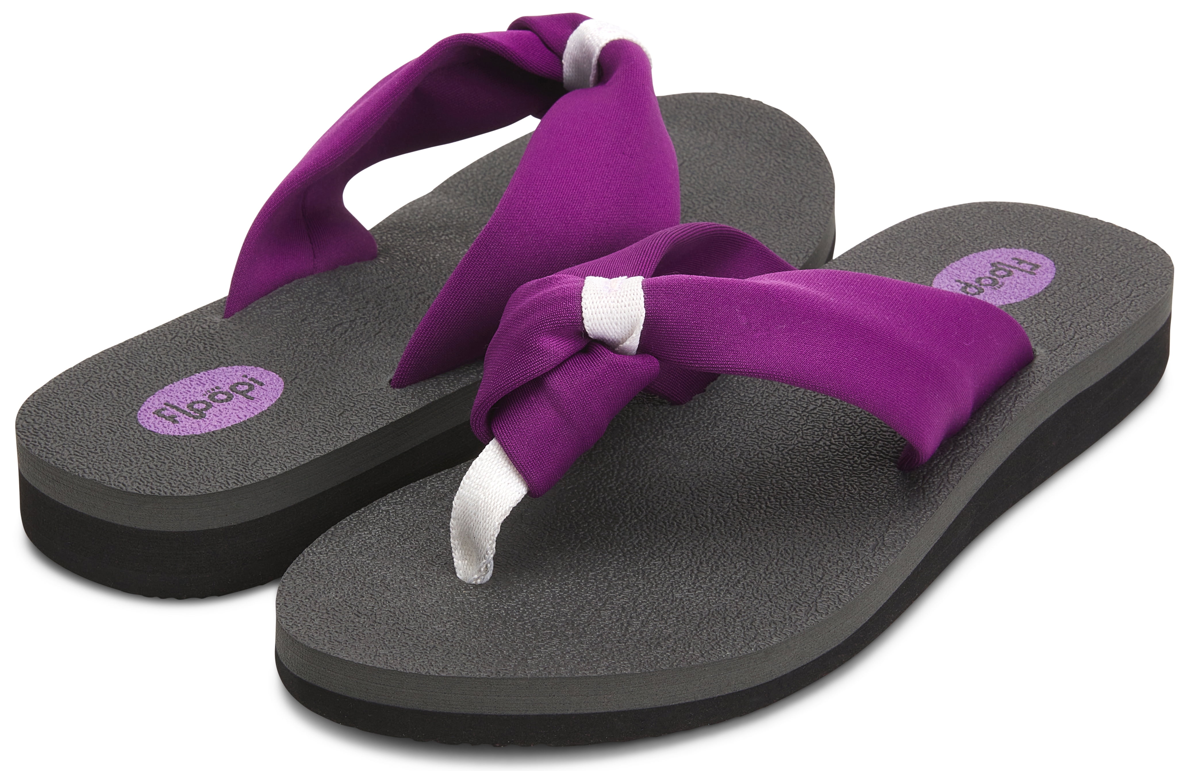Floopi Women's Summer Thong Slides Knot Detail Yoga Mat Footbed Flip ...