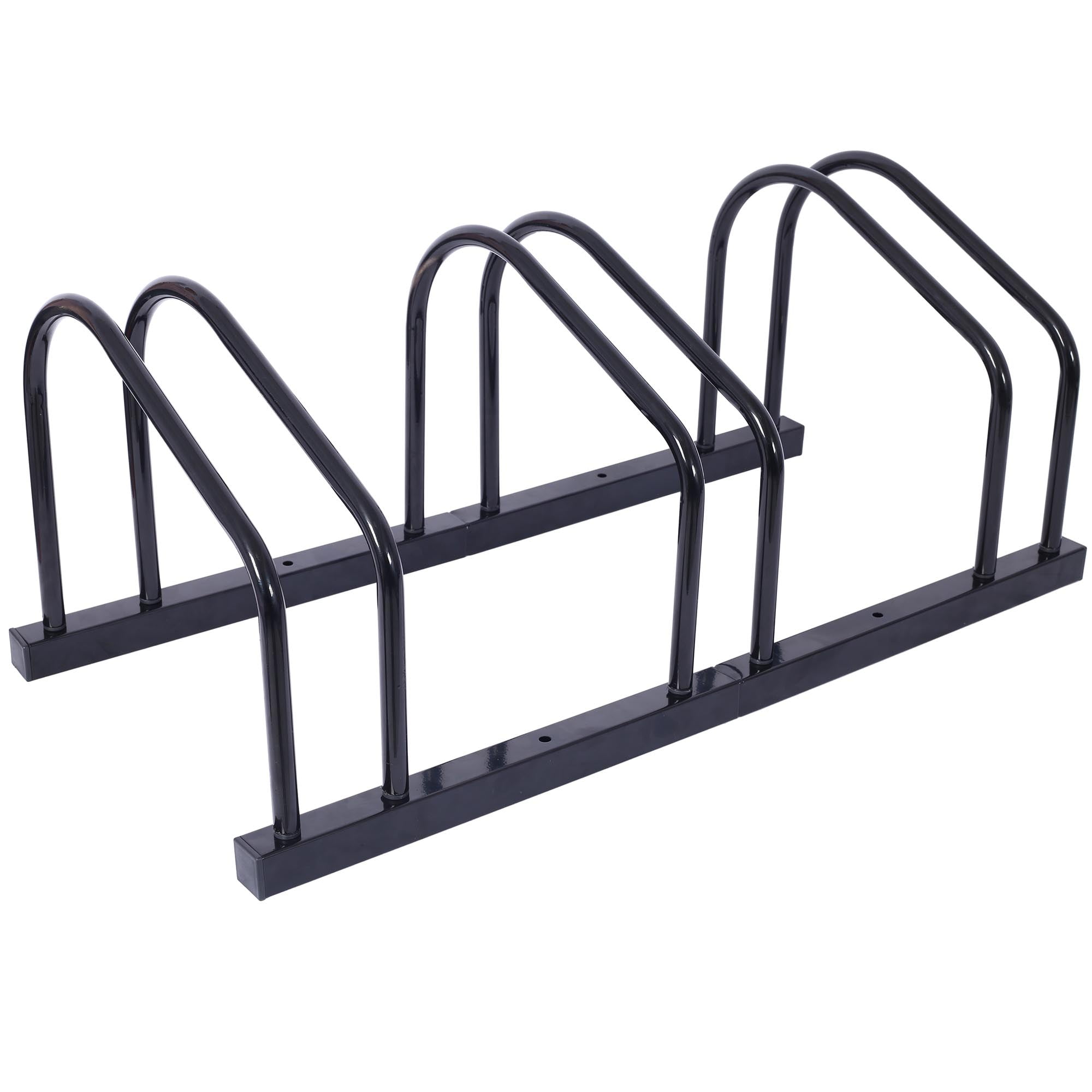 Floor Bike Organizer Black & Steel 22-28" Wheels Garage Storage Stand ...
