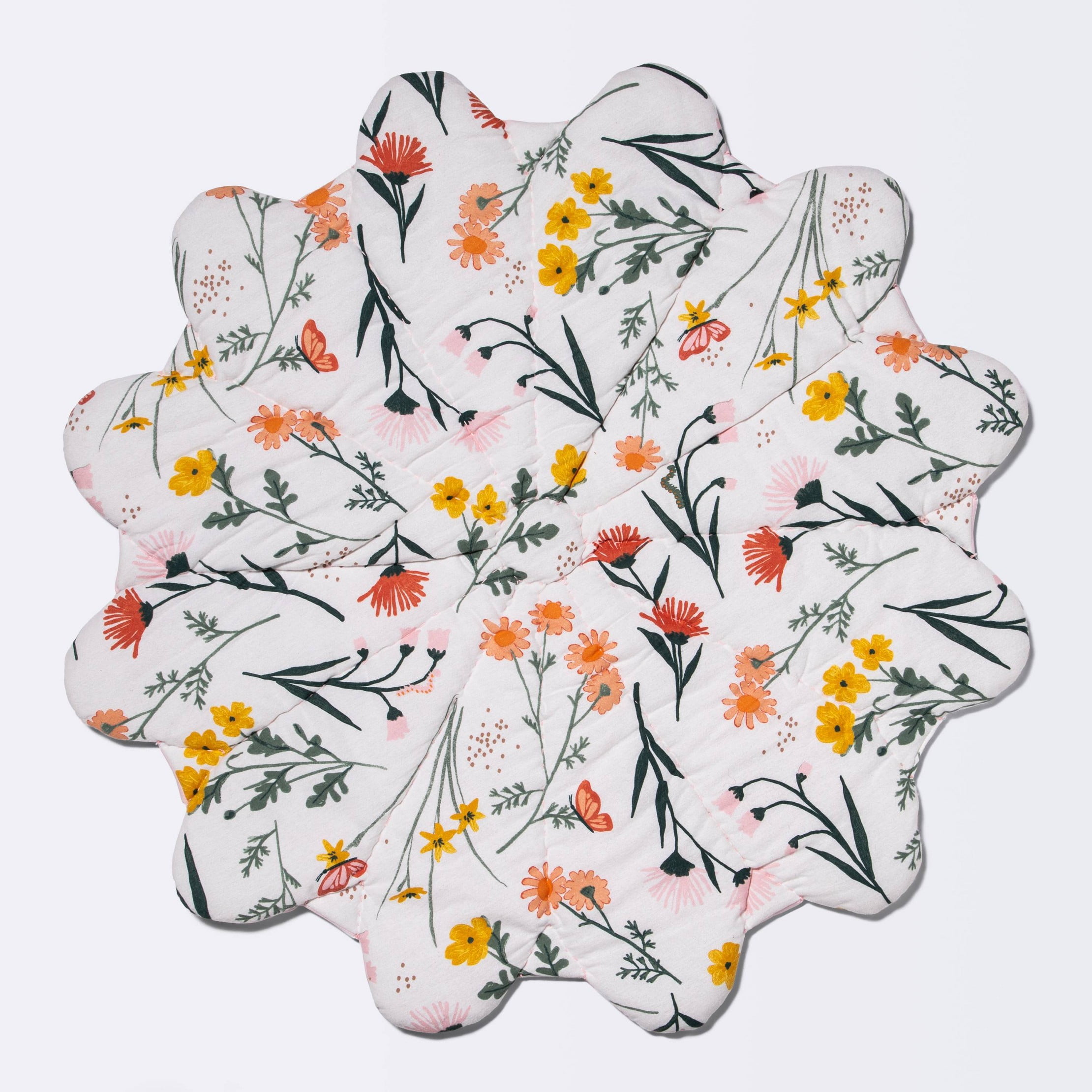 Floor Blanket and Playmat Pink Flower - Walmart.com