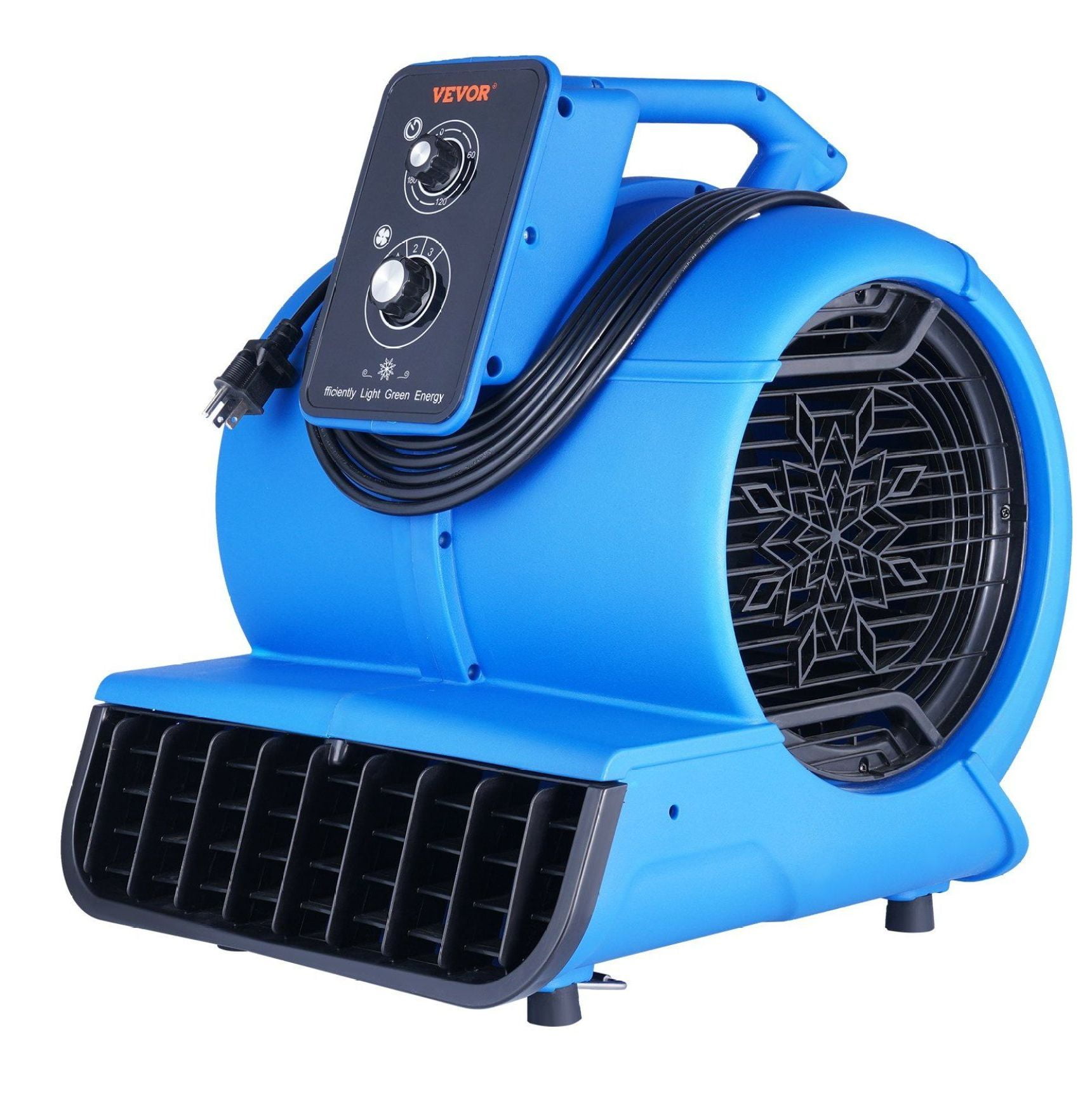 Floor Blower, 1/2 , 2600 CFM Air Mover for Drying and Cooling, Portable ...