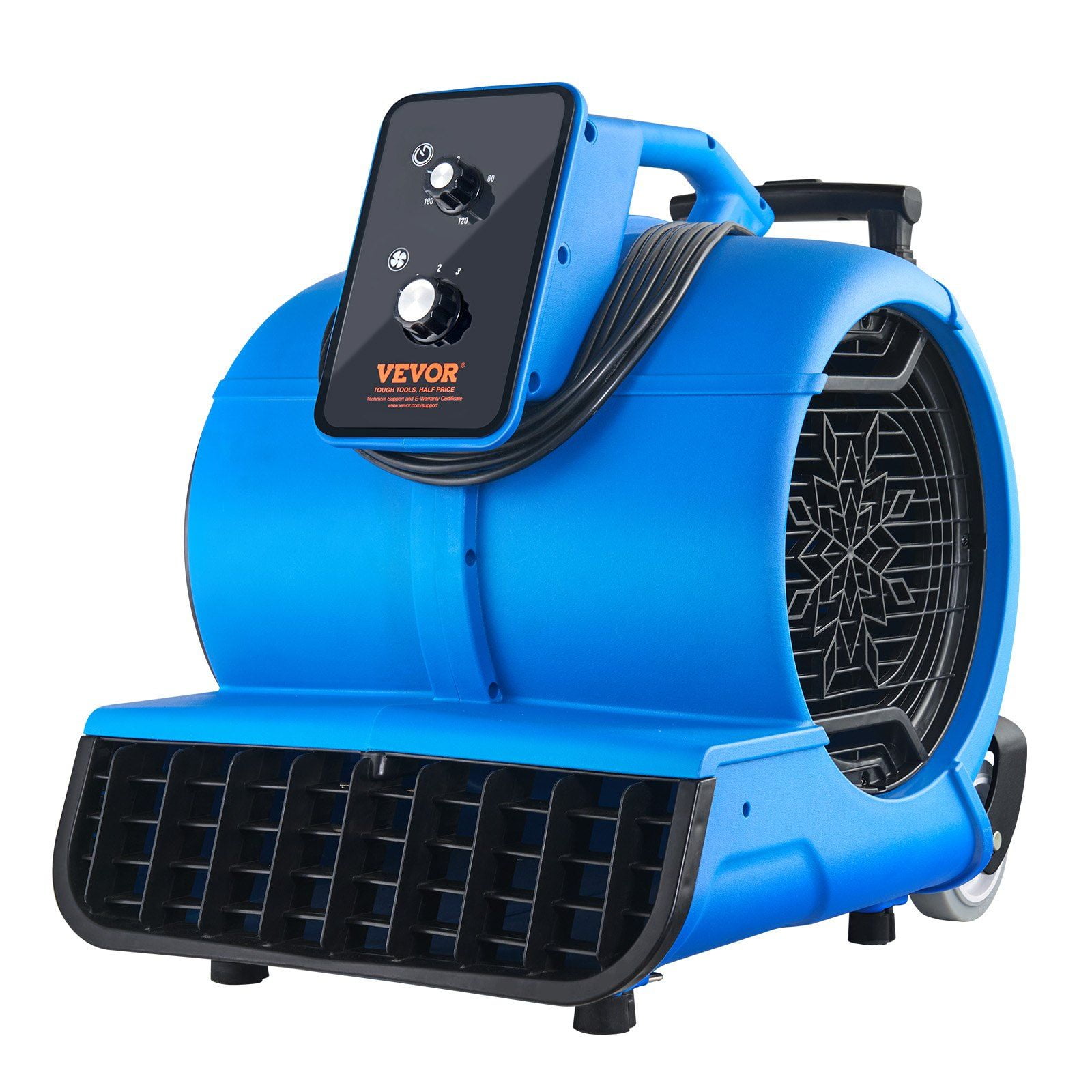 Floor Blower Air Mover 1560 RPM with 3 Adjustable Speeds and 3 Blowing ...