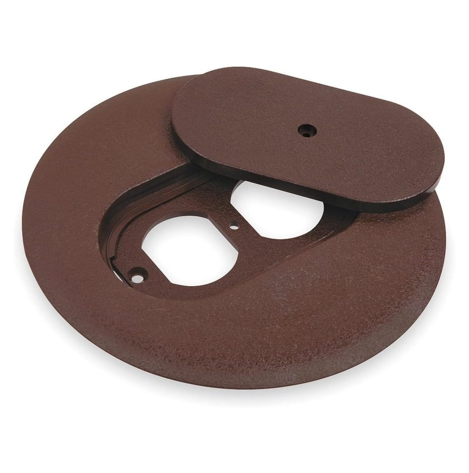 Floor Box Cover, Round, 6 in., Brown - Walmart.com