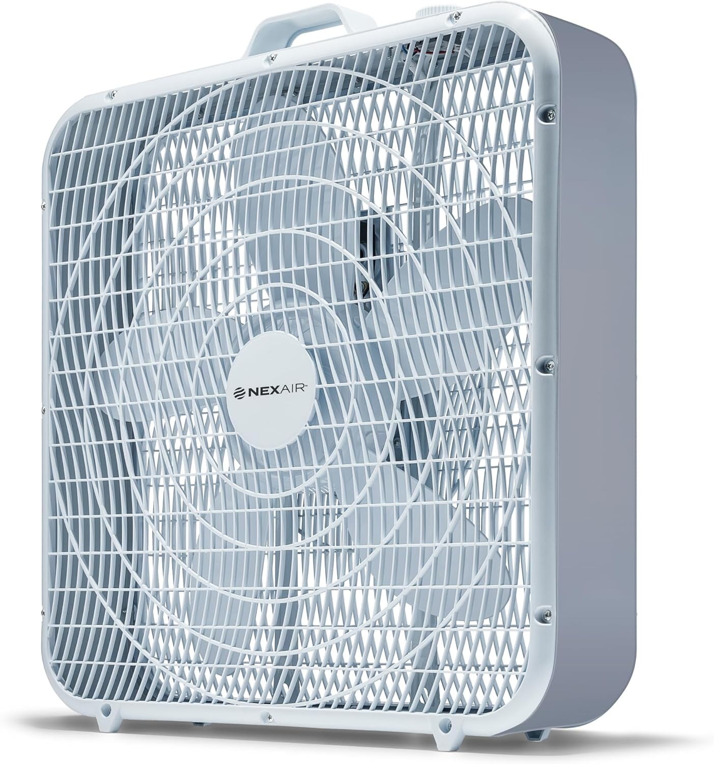 Floor Box Fan 3 Speed, Box fan 20 inch with powerful 5 Blades Quiet ...