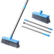 LandHope Hard Floor Scrubber Brush,45"Long Handle Stiff Bristles ...