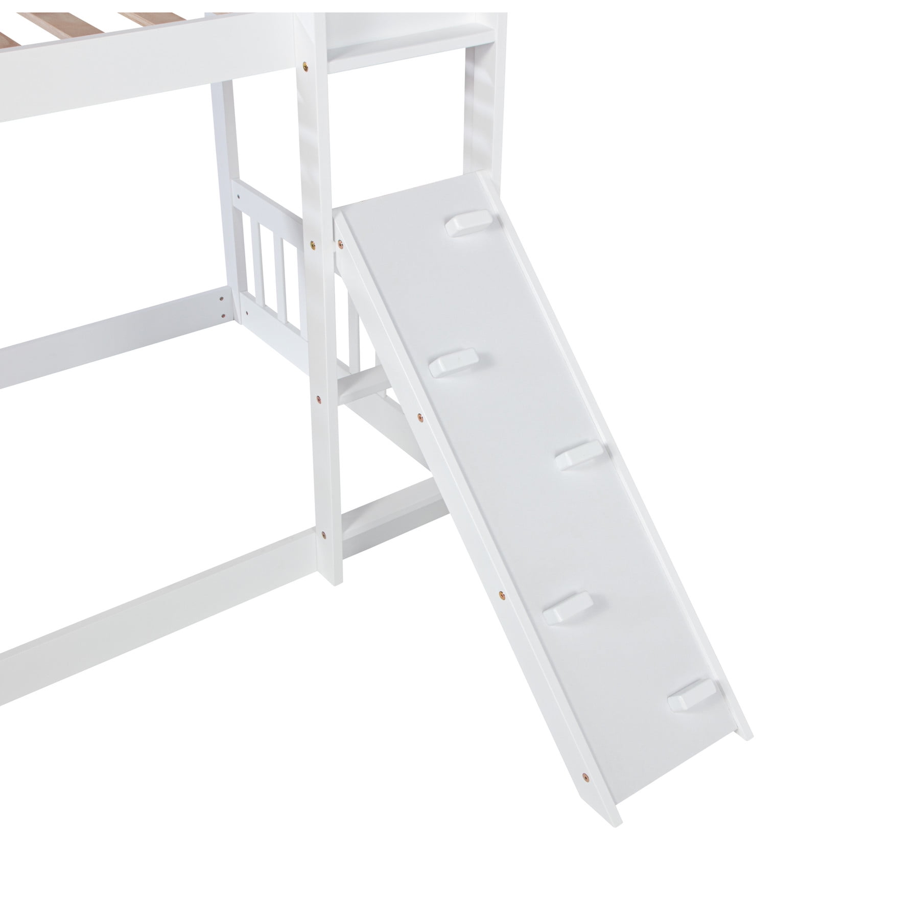 Floor Bunk Bed - Slat Support for Stability - Bedroom Rest ...