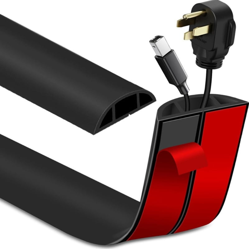 Floor Cable Management Power Cord Protector Cord Hider Cuttable Wire ...