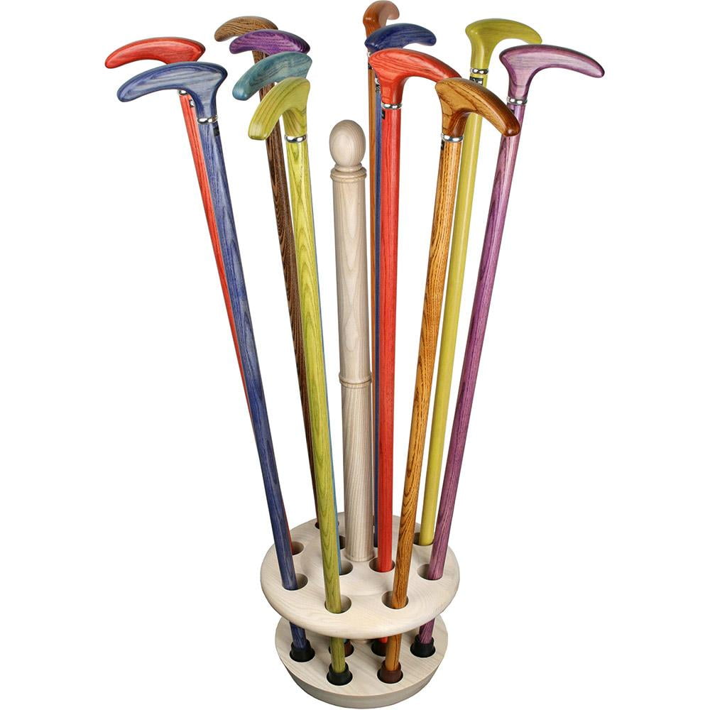 Floor Cane Stand - Ash Wood - Walmart.com
