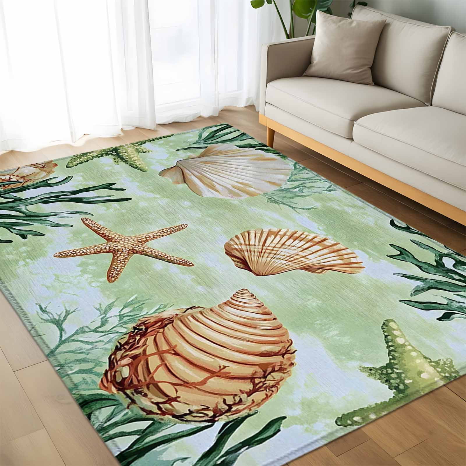 Floor Carpet Living Room Rug, Non-Slip Welcome Mat Indoor Rugs for ...