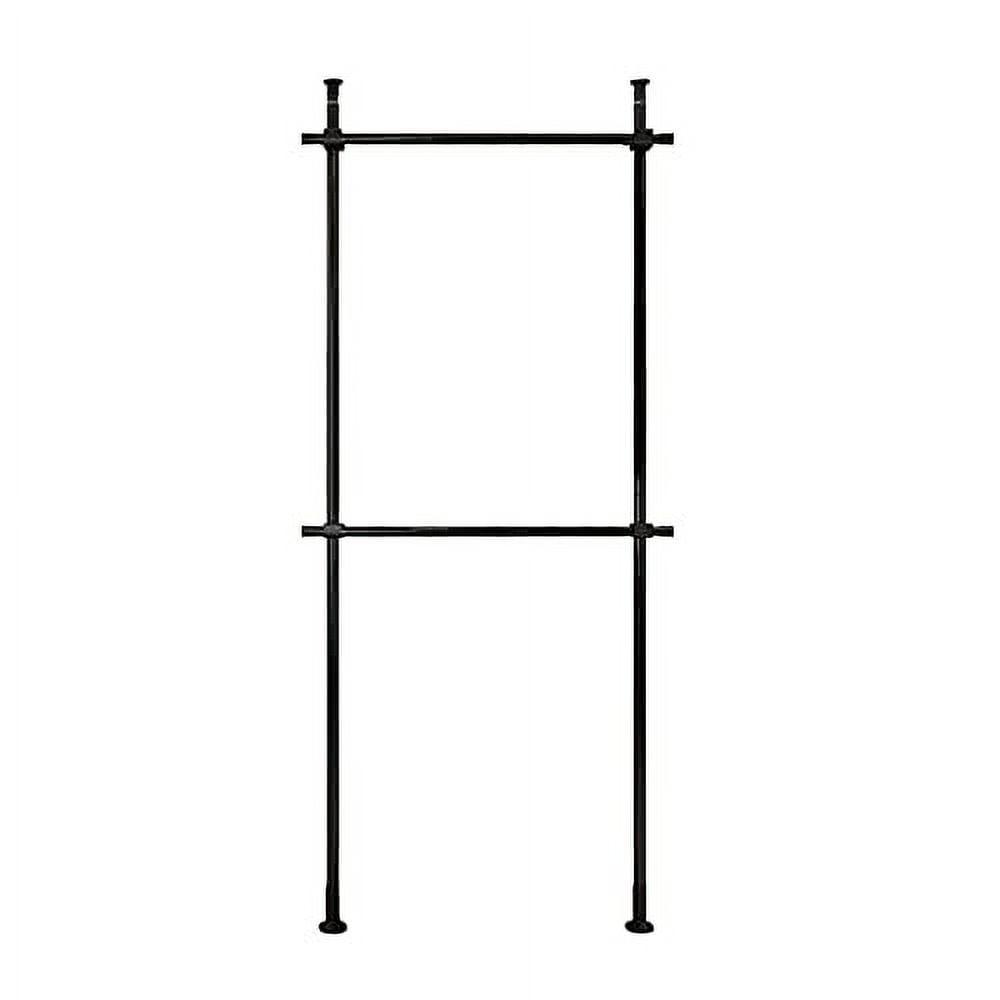 Floor to Ceiling Heavy Duty Garment Rack, Metal Adjustable Height ...