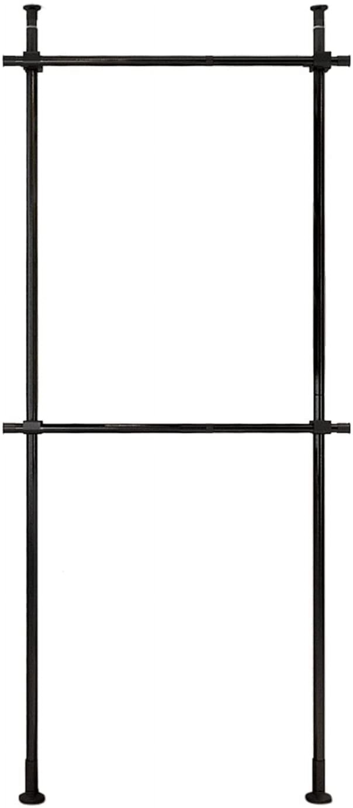 Floor Ceiling Laundry Drying Rack, Two Rows Rods 220.46lbs Each ...