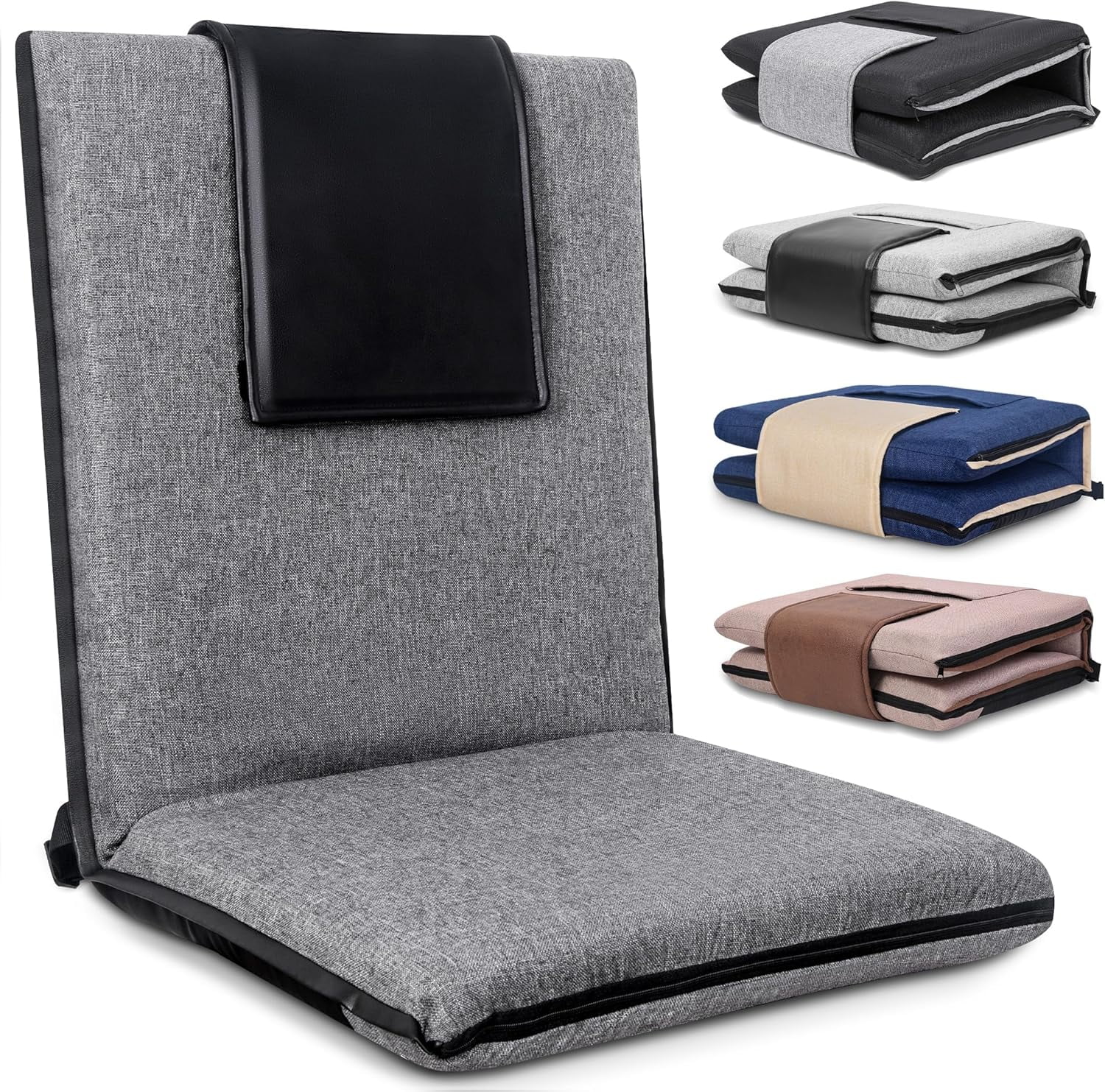 Floor Chair with Back Support 14-Position Adjustable Floor Chair ...