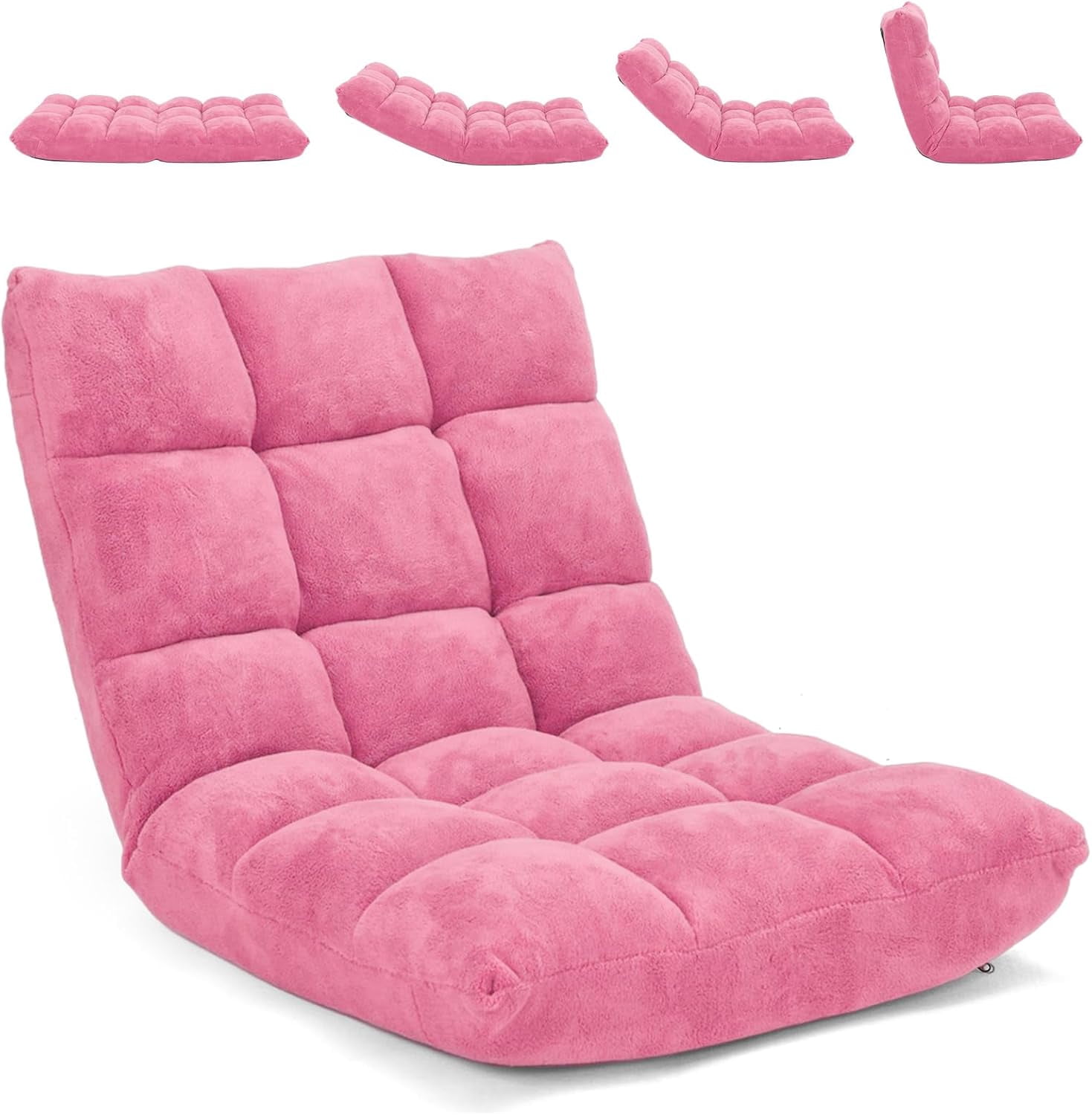 Floor Chair – Folding Sofa Chair with Back Support, Memory Foam Floor ...